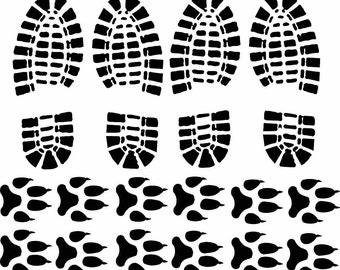 Decals Human Boot Tracks | Etsy