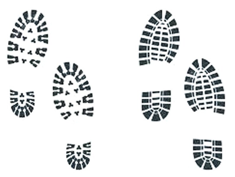 Decals Human Boot Tracks - Etsy