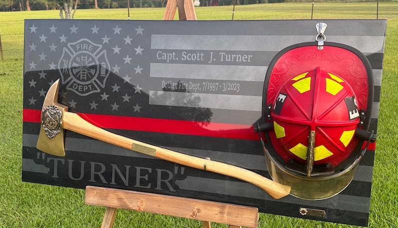 Firefighter Flag Retirement Plaque - Etsy