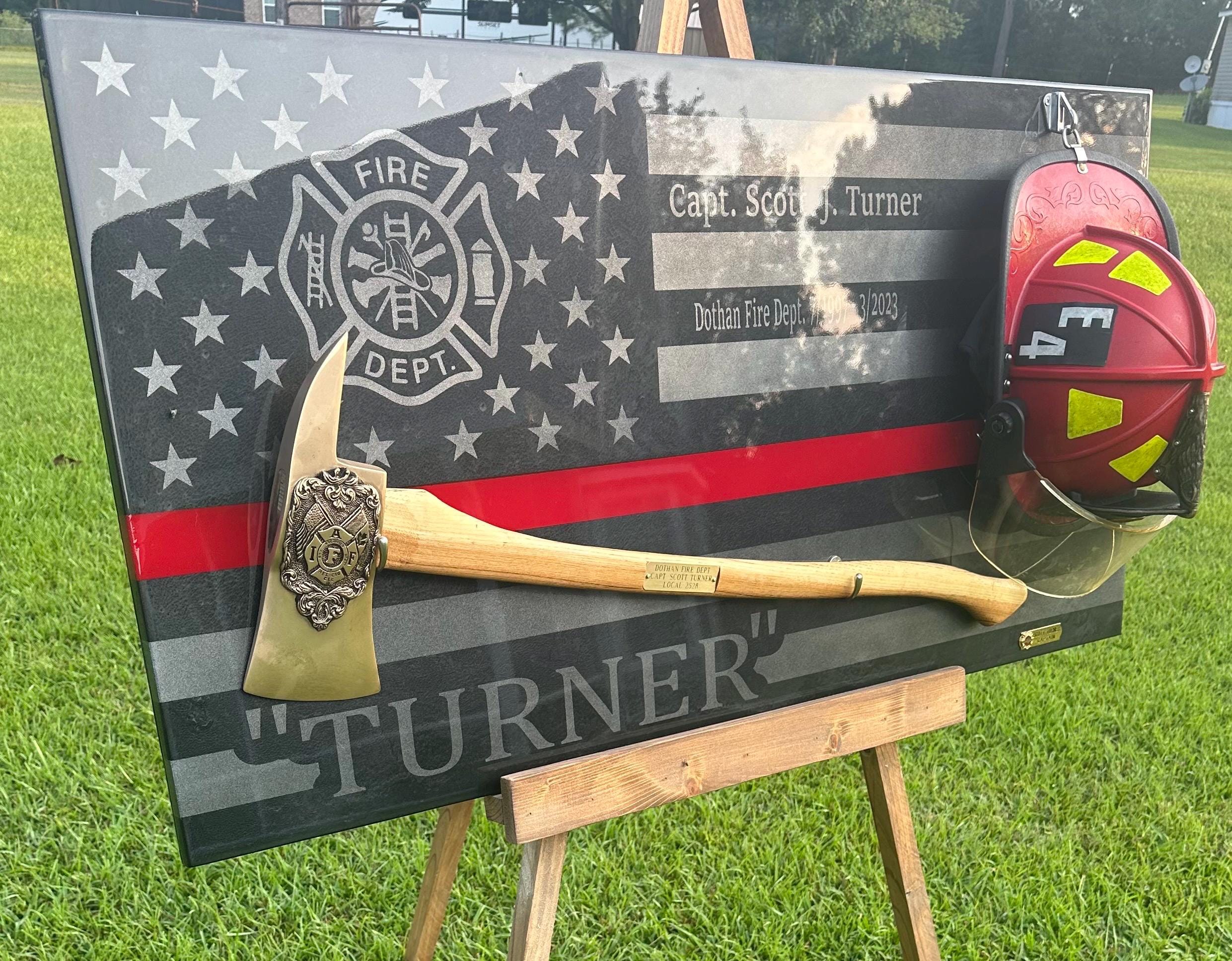 Firefighter Flag Retirement Plaque - Etsy