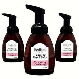 Cranberry Foaming Hand Soap Very Merry Cranberry Palm-free - Etsy