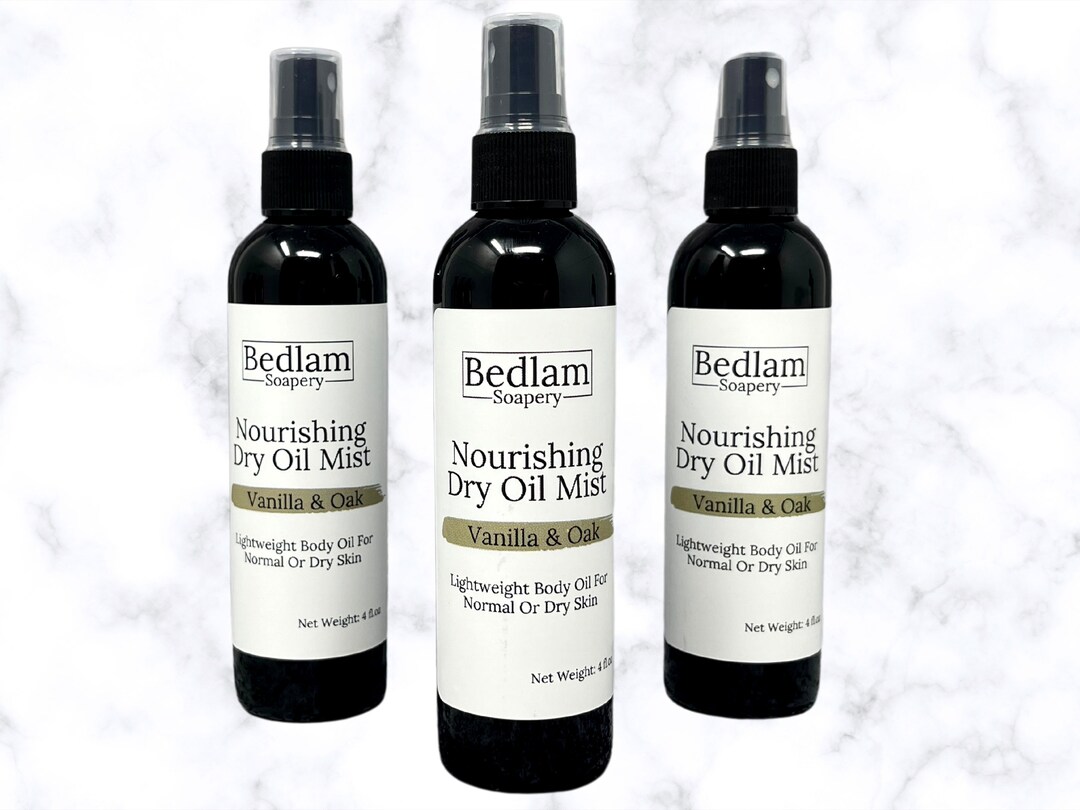 Vanilla Oak Dry Oil Mist the Rebel 4 Oz Vegan Nourishing - Etsy