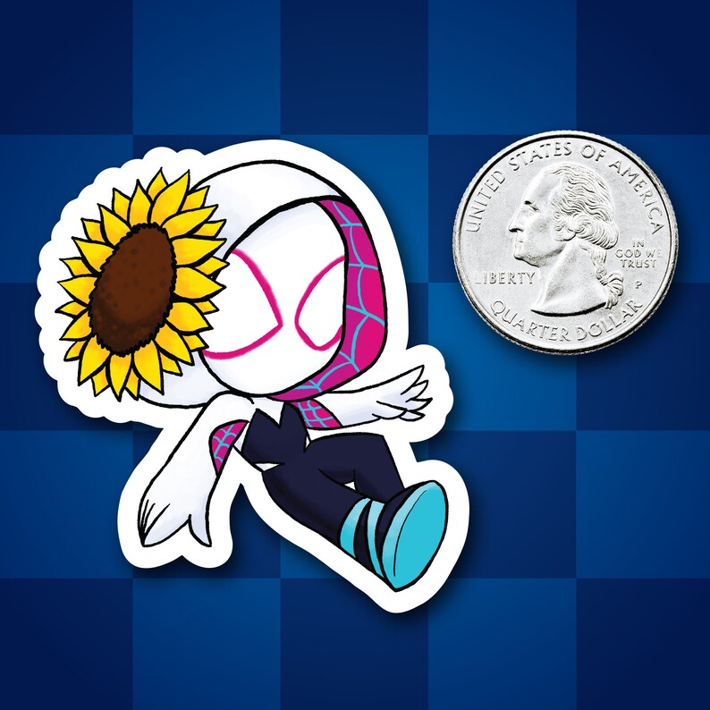 Spider Gwen 2 Vinyl Sticker Etsy