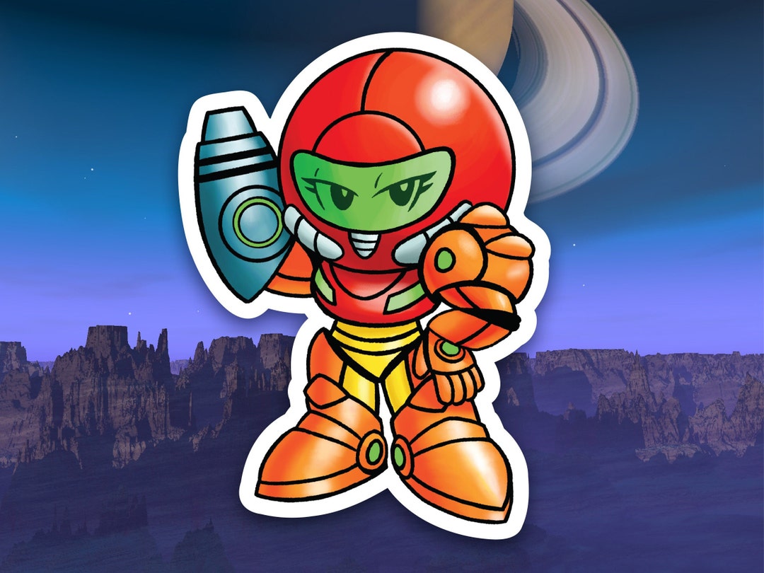 Chibi Samus 2" Sticker - Etsy