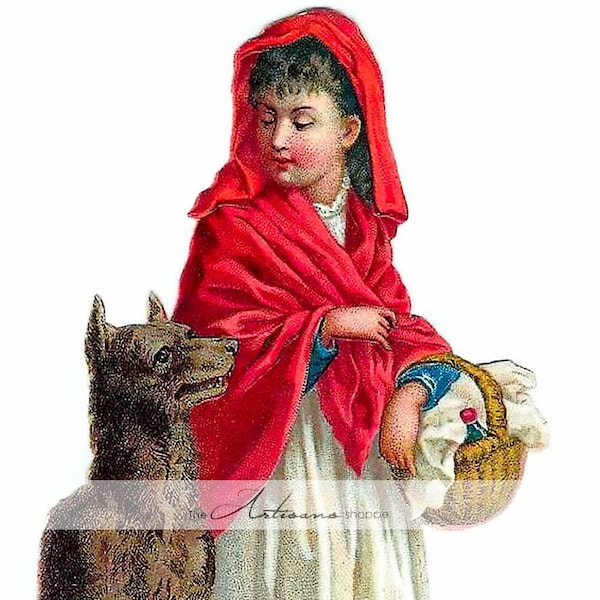 Little Red Riding Hood Antique Book - Etsy
