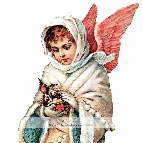 Christmas Angel Digital Print - Etsy