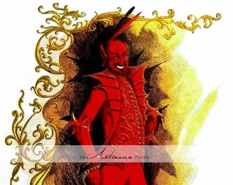 Antique Devil Image - Etsy