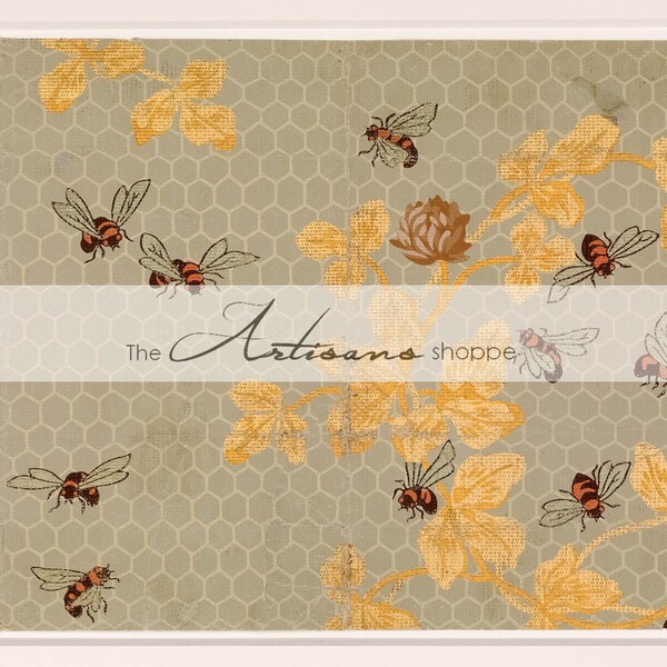 Honey Bees Wallpaper - Etsy