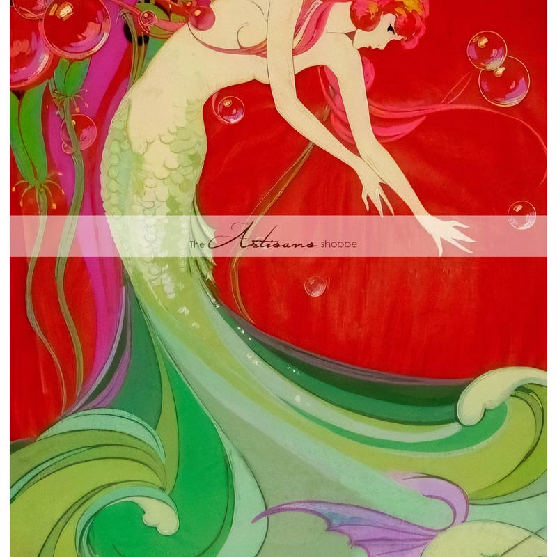 Deco Mermaid - Etsy