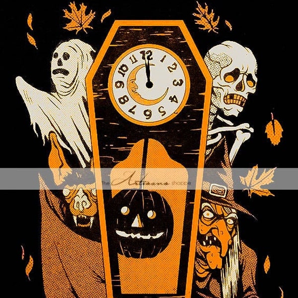Halloween Clock - Etsy