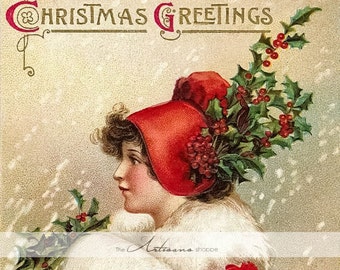 The First Christmas Card 1843 Postcard - Etsy