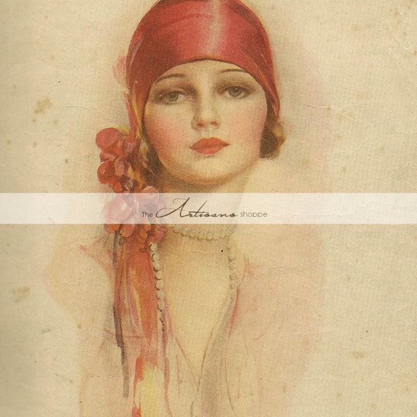 Flapper Portrait - Etsy