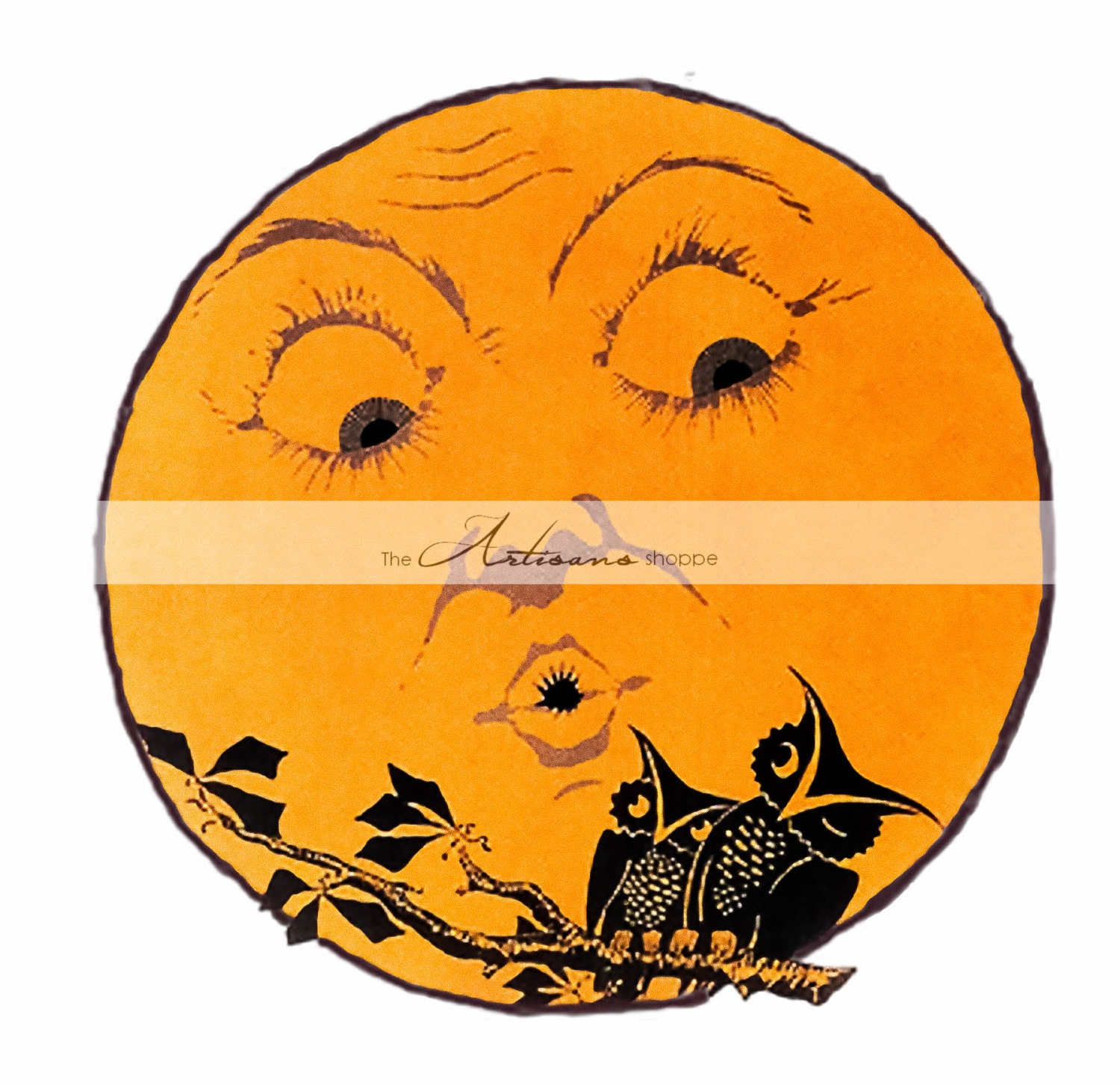 Vintage Halloween Moon