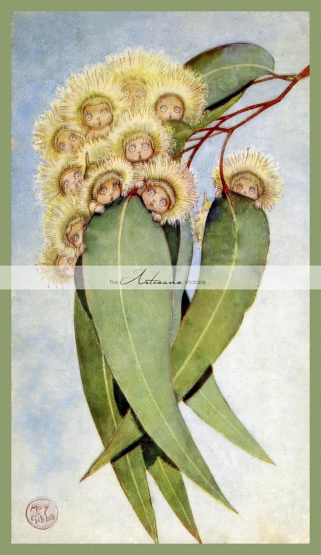 Digital Download Printable Art - Gum Blossom Babies May Gibbs Vintage ...
