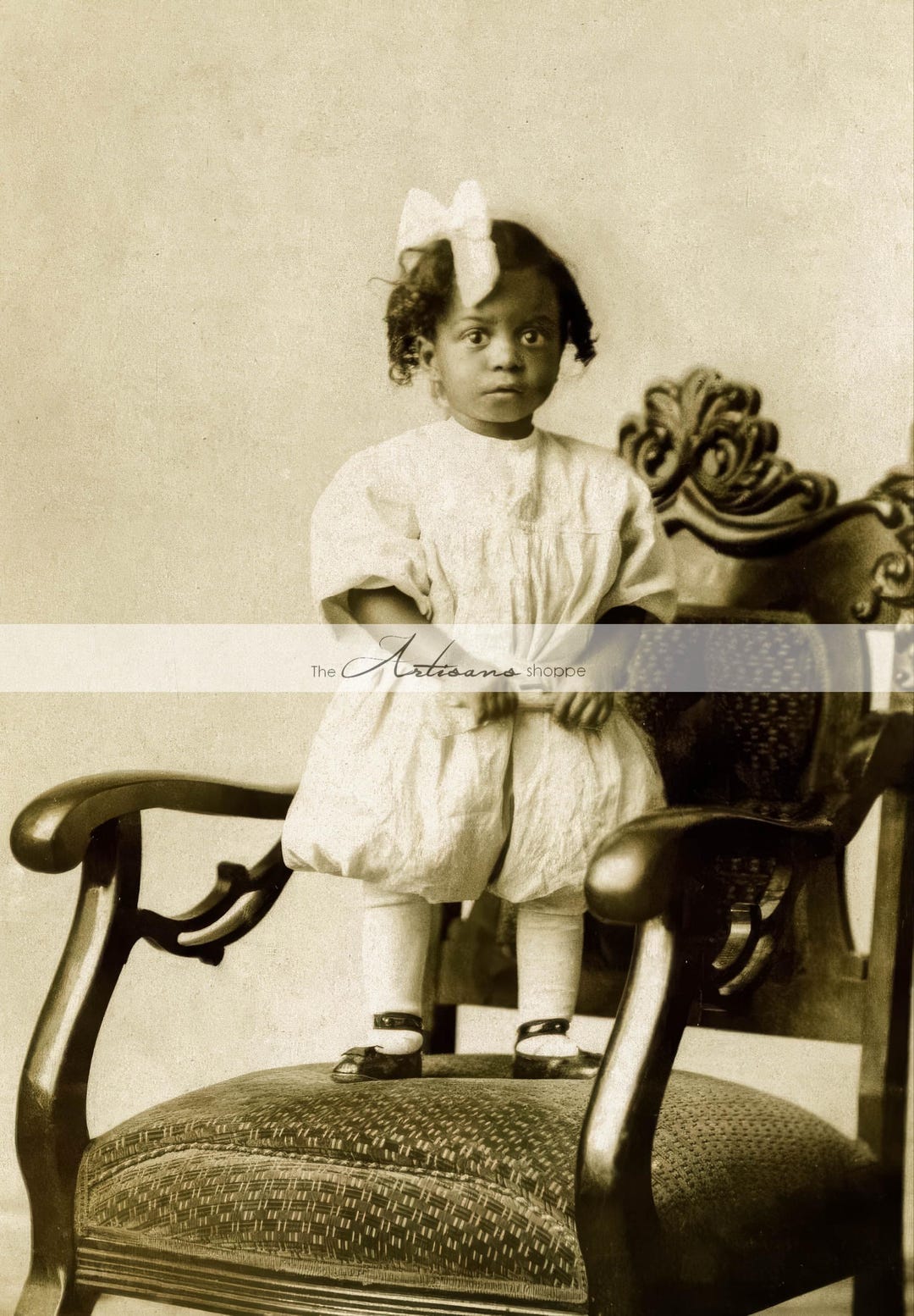 Vintage Baby Girl Portrait: African American Photography (digital ...