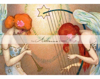 Musical Angels Paper - Etsy
