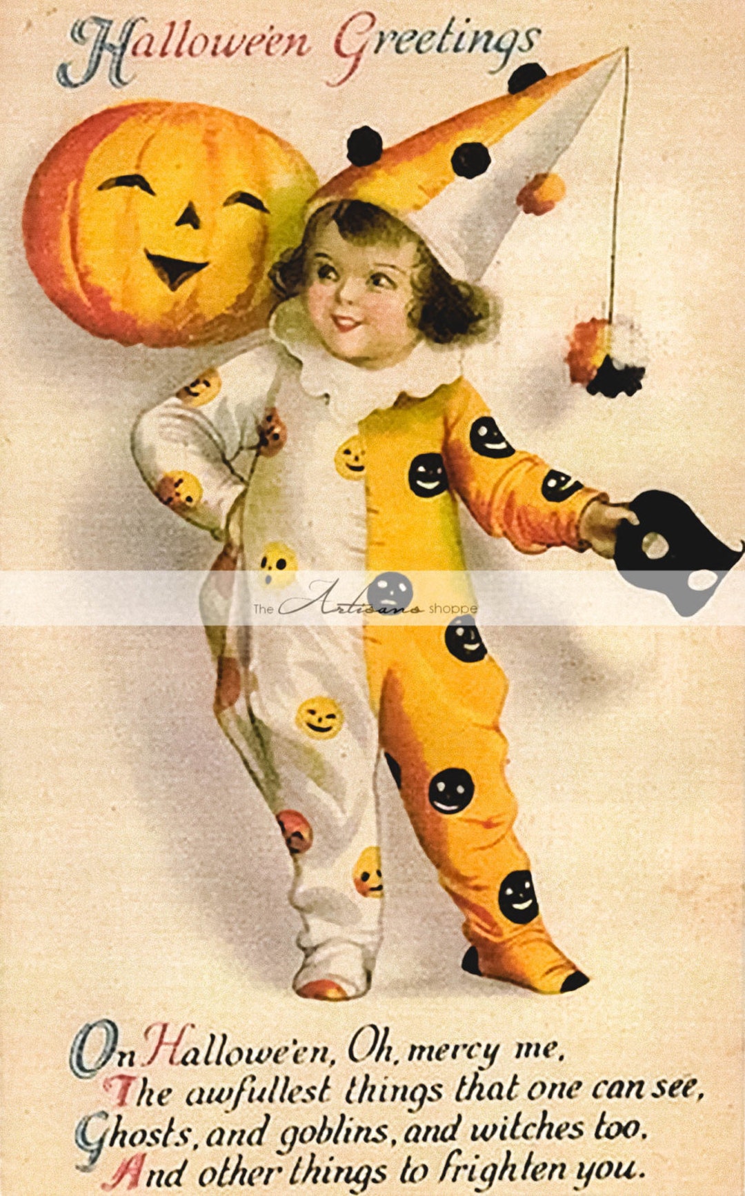 Instant Download Printable Art Mercy Me Masquerade Pumpkin Antique ...