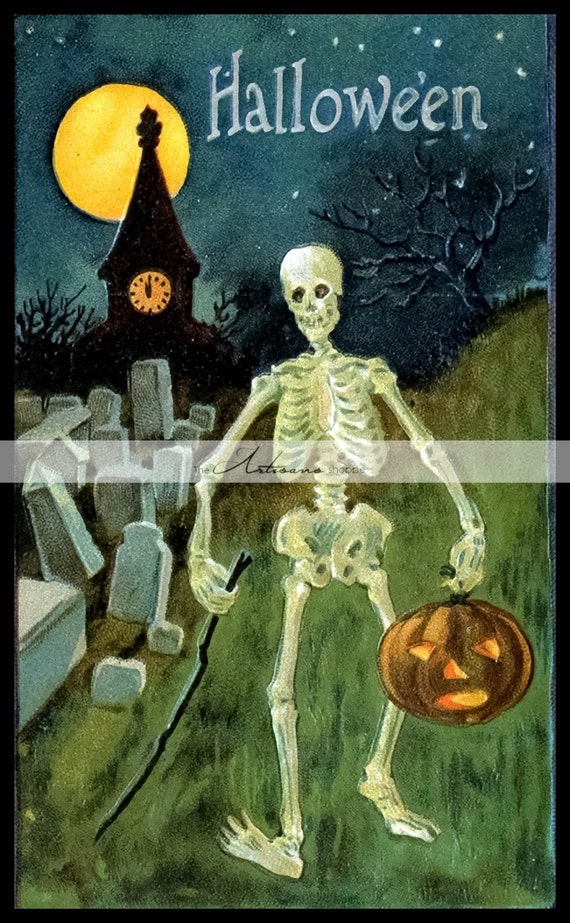 Vintage Halloween Skeleton