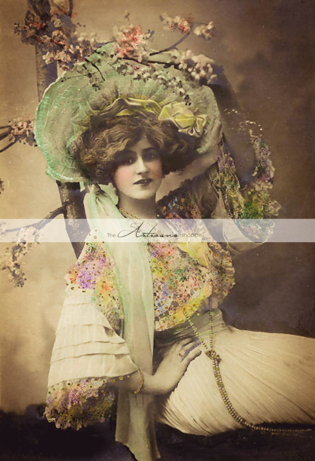 Digital Download Printable Vintage Victorian Shabby Chic Lady Portrait ...