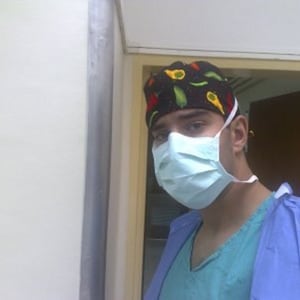 Men's Medical Surgical Scrub Hat Cap Surgeons Style Chemo Hat Red Foxes ...