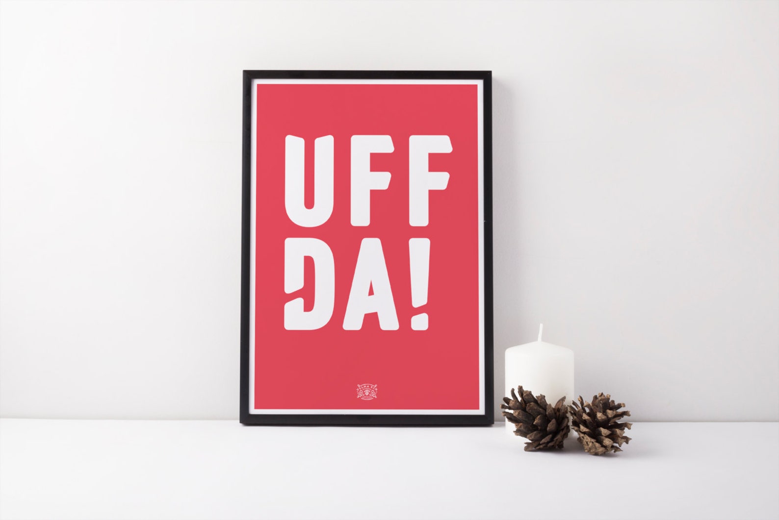 11x17 uffda Nordic Risograph Poster limited | Etsy