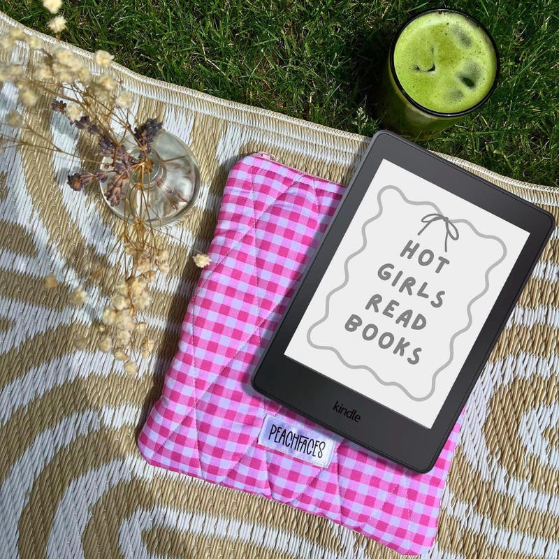 Gingham Bow Book Bag - Etsy UK