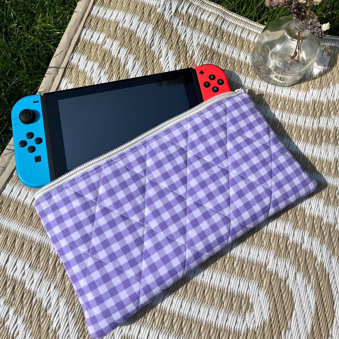 Nintendo Switch/ 2 Case - Handmade Quilted Pouch With Zip - Gift for ...
