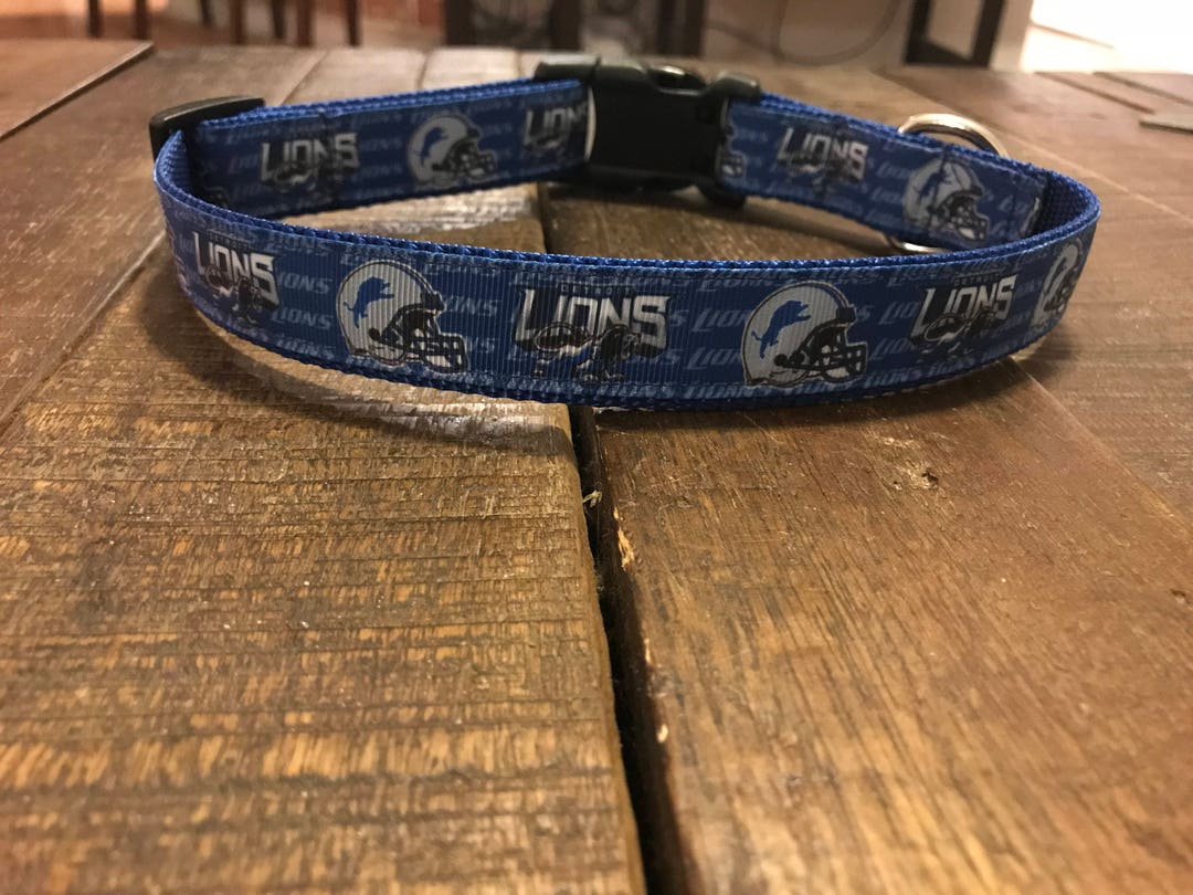 1" Detroit Lions Collar - Etsy