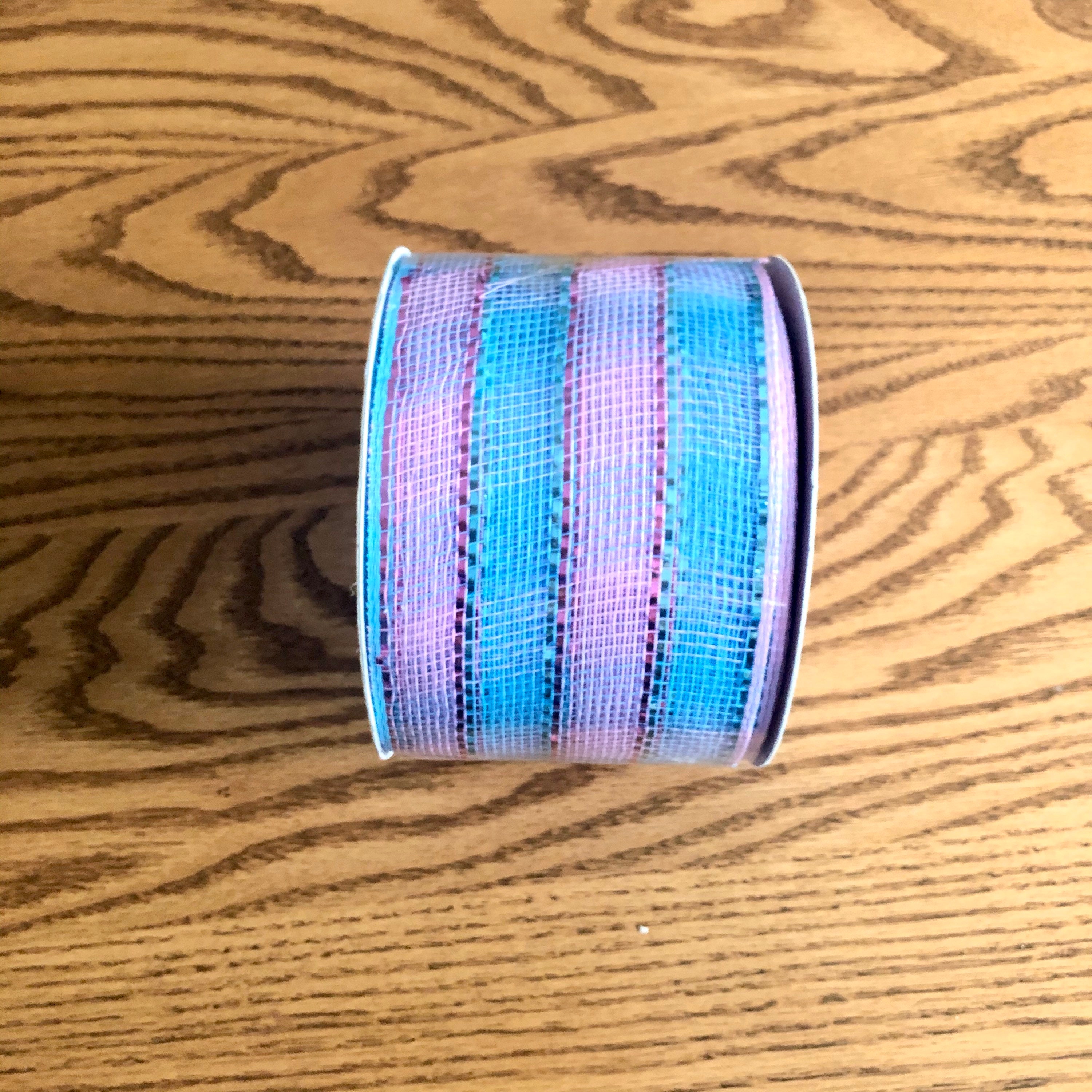 Expressions Blue and Pink Mesh Ribbon, Spring and Summer Mesh Ribbon ...