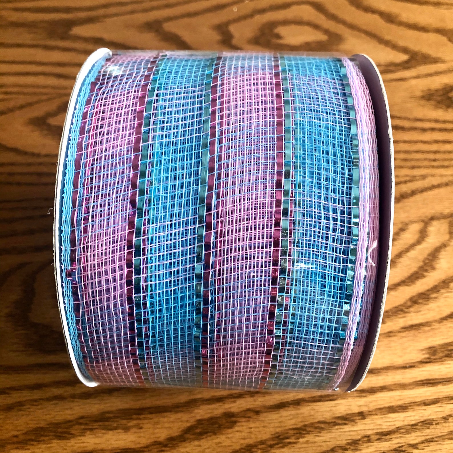Expressions Blue and Pink Mesh Ribbon, Spring and Summer Mesh Ribbon ...