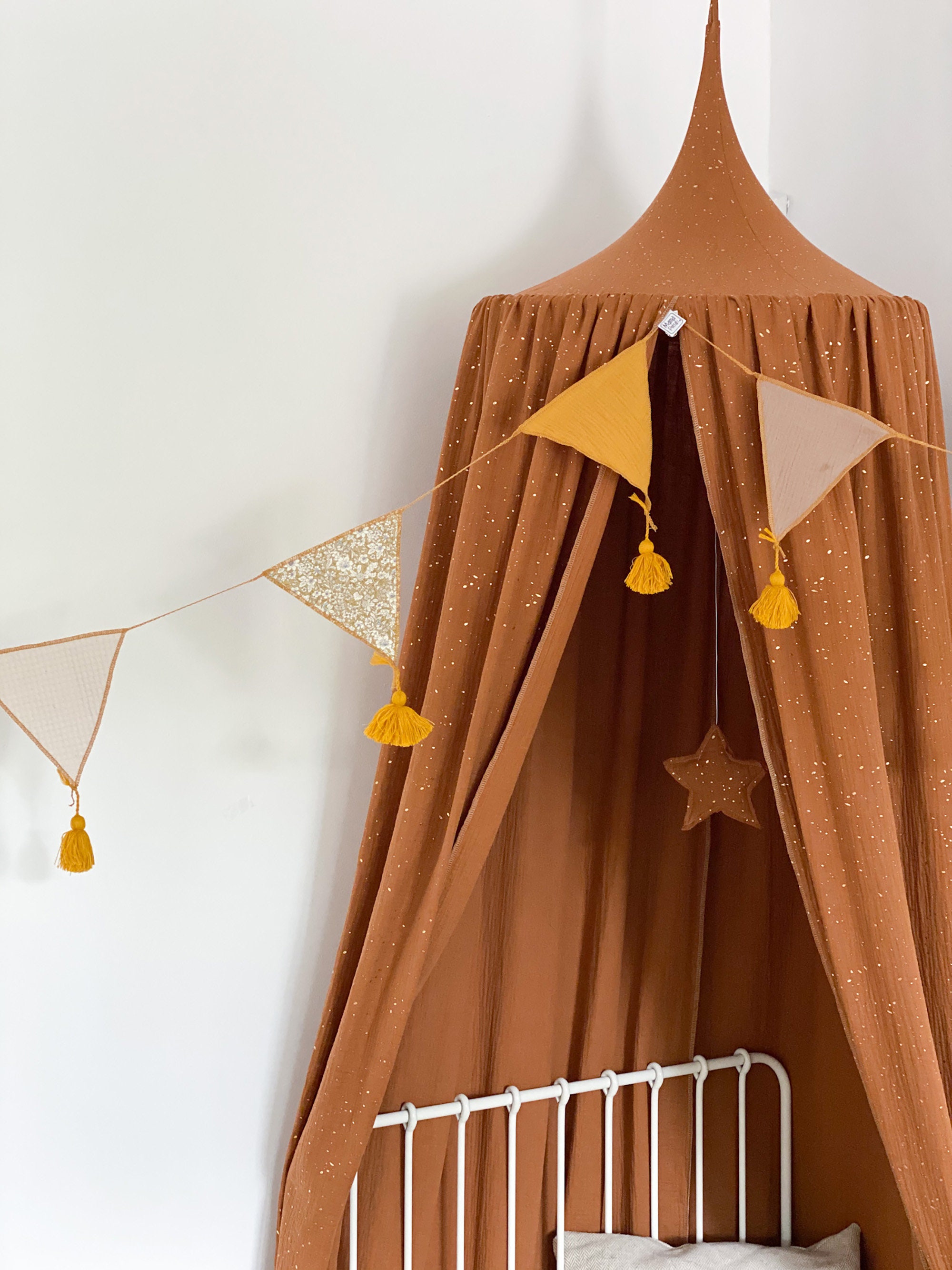 Ochre Bunting Flags Caramel Nursery Bunting Triangle Flags - Etsy