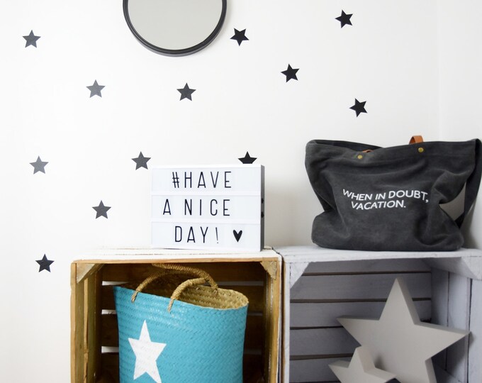 Star Wall Decal set of 50 Stars Wall Decals Wall Decals - Etsy