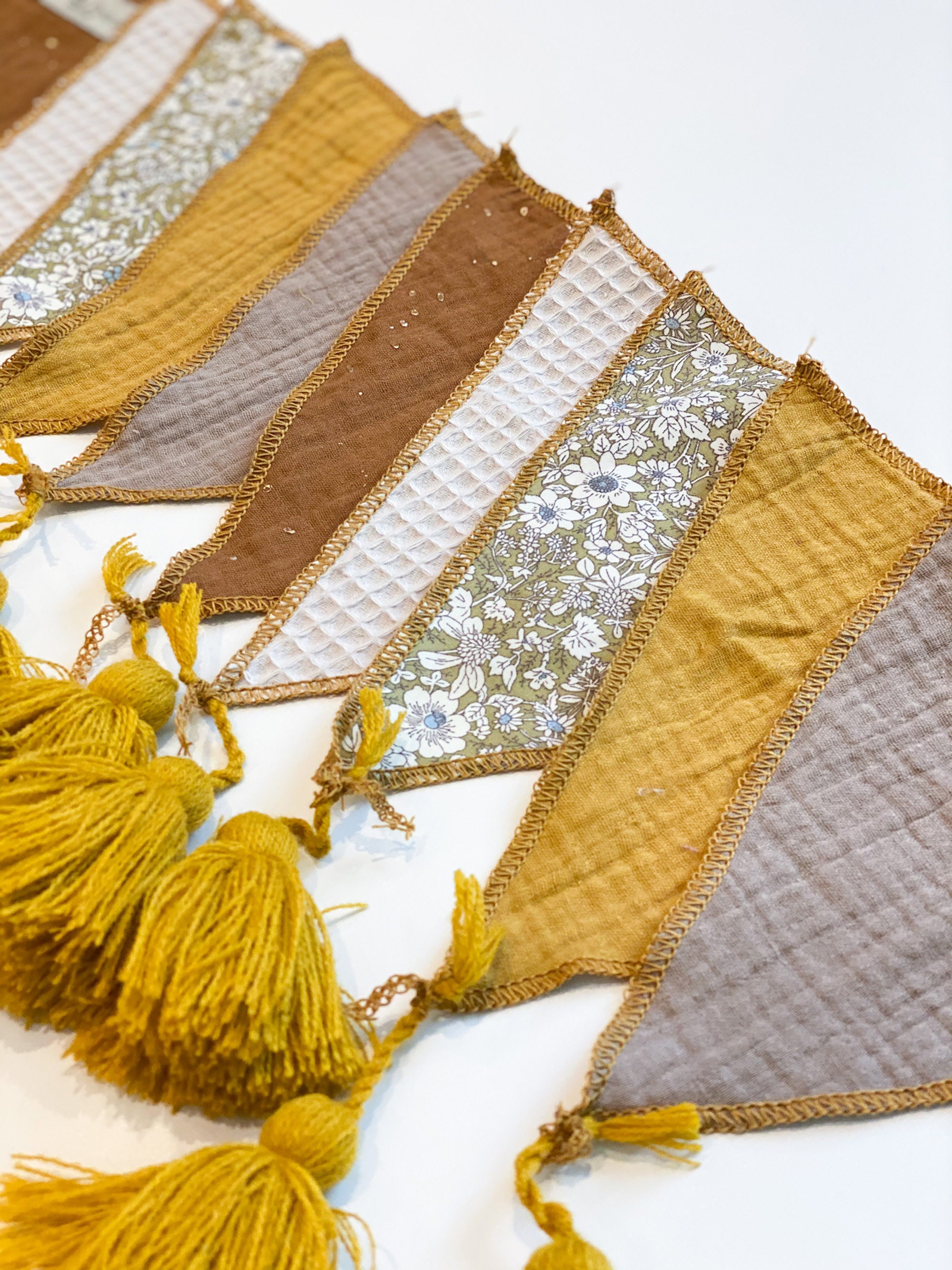 Ochre Bunting Flags Caramel Nursery Bunting Triangle Flags - Etsy