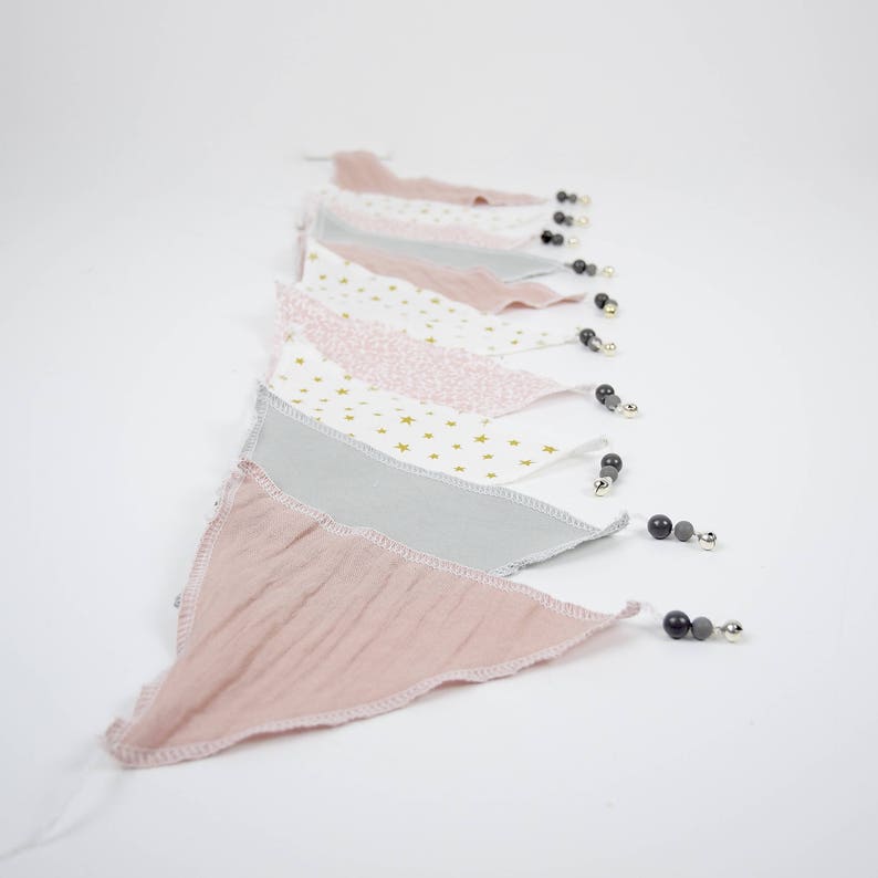 Powder Pink Bunting Flags Nursery Bunting Triangle Flags - Etsy