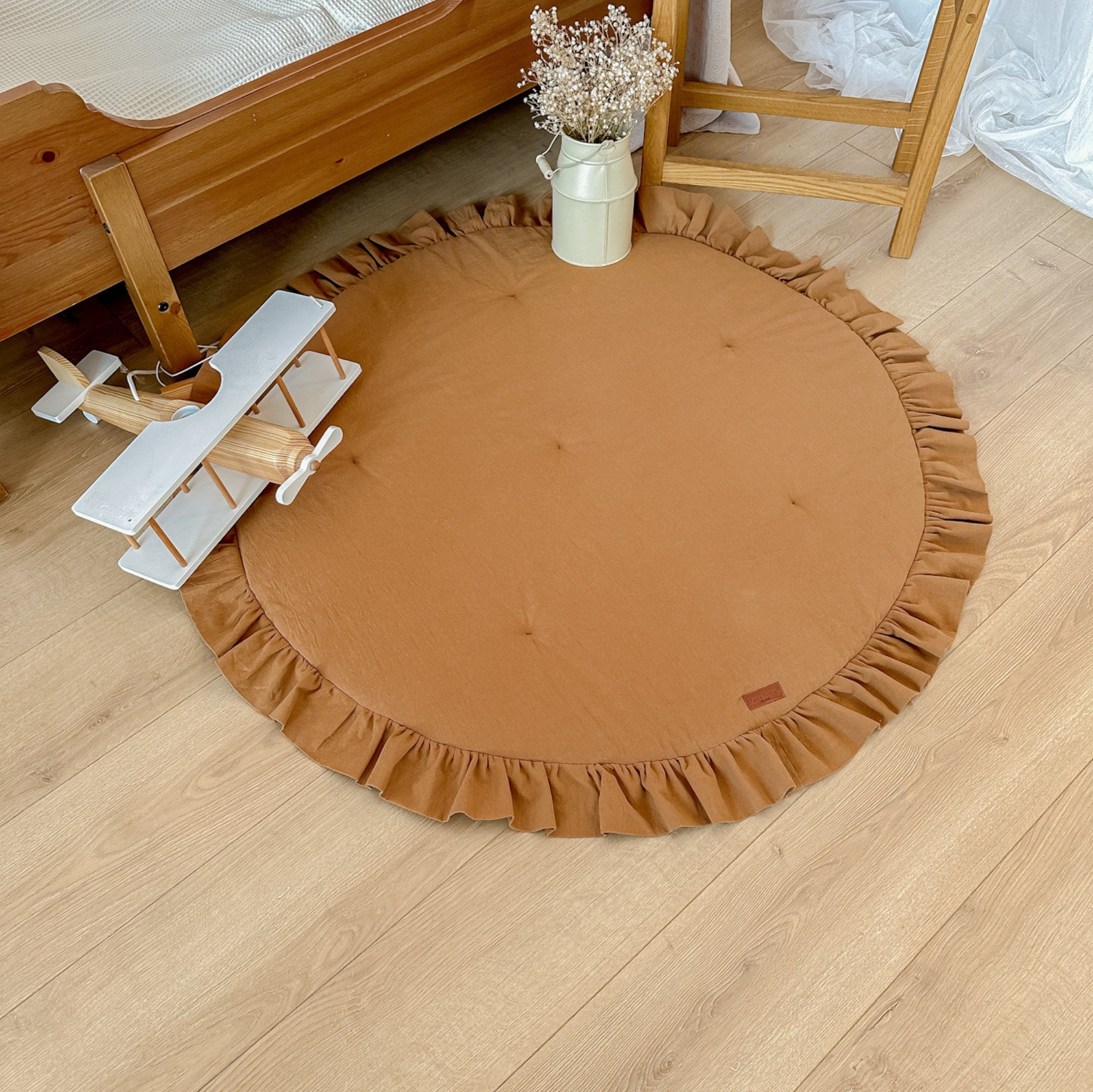 Round Play Mat Children's Play Mat Circular Play Mat - Etsy