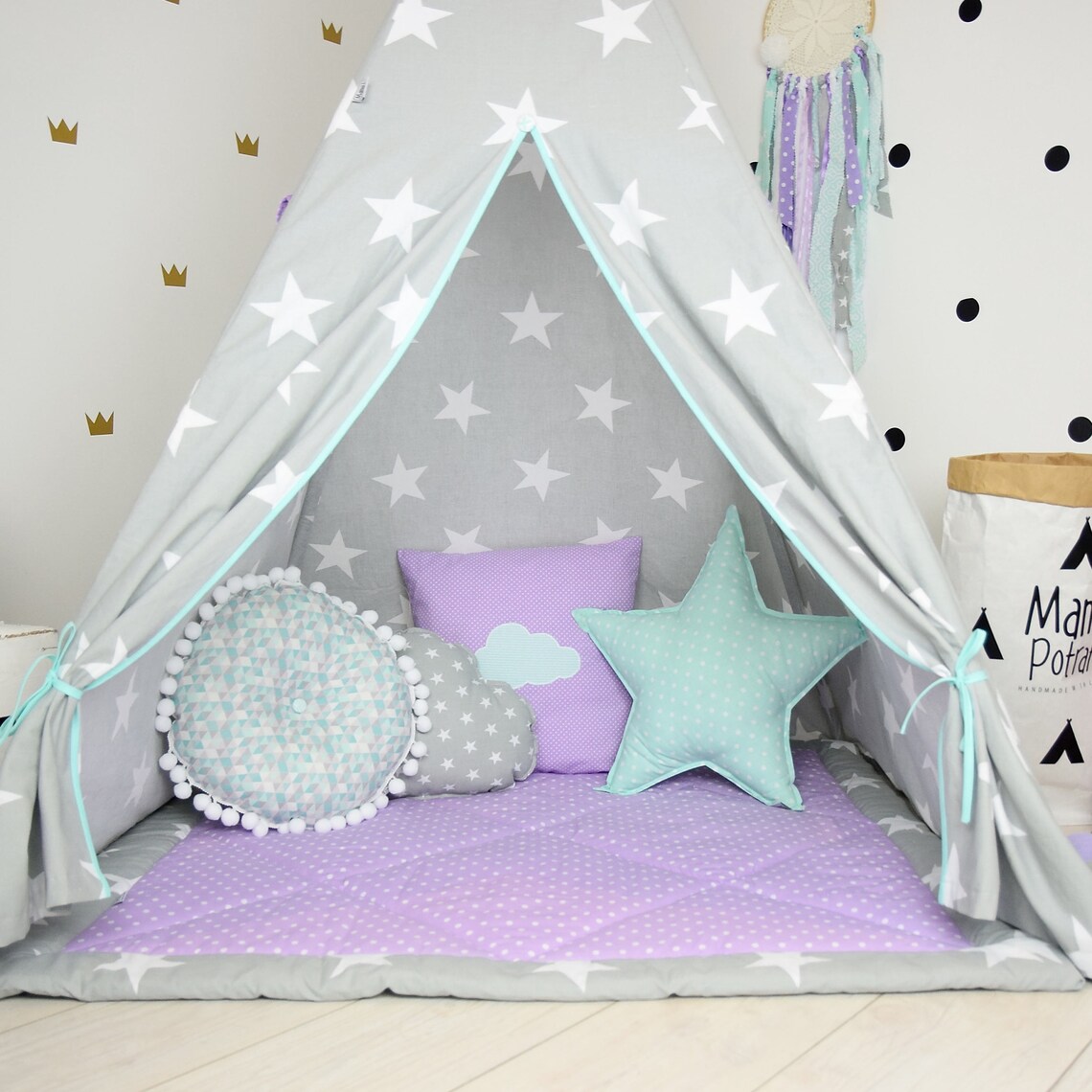 Teepee Set Kids Play Tent Tipi Kid Play Teepee Child Teepee - Etsy