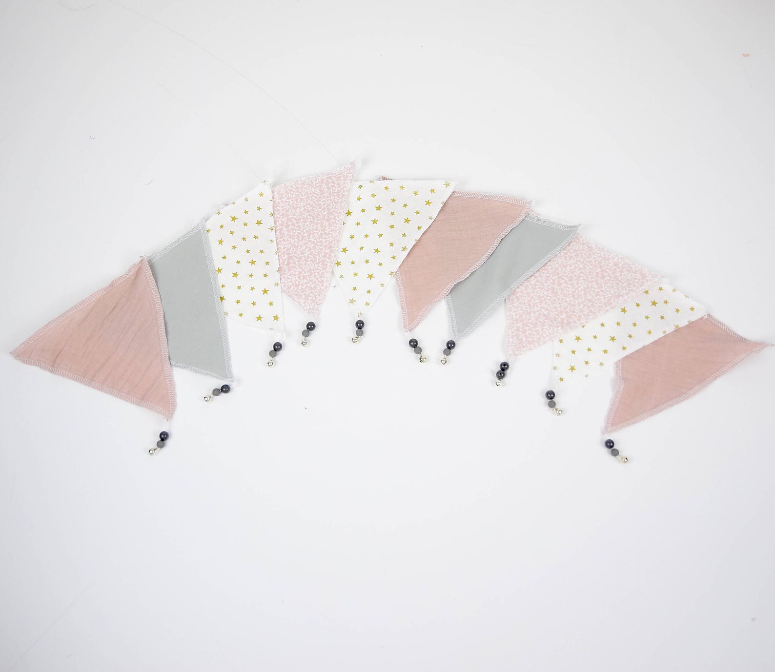 Powder Pink Bunting Flags Nursery Bunting Triangle Flags - Etsy