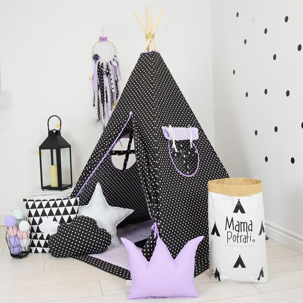 Black Teepee - Etsy
