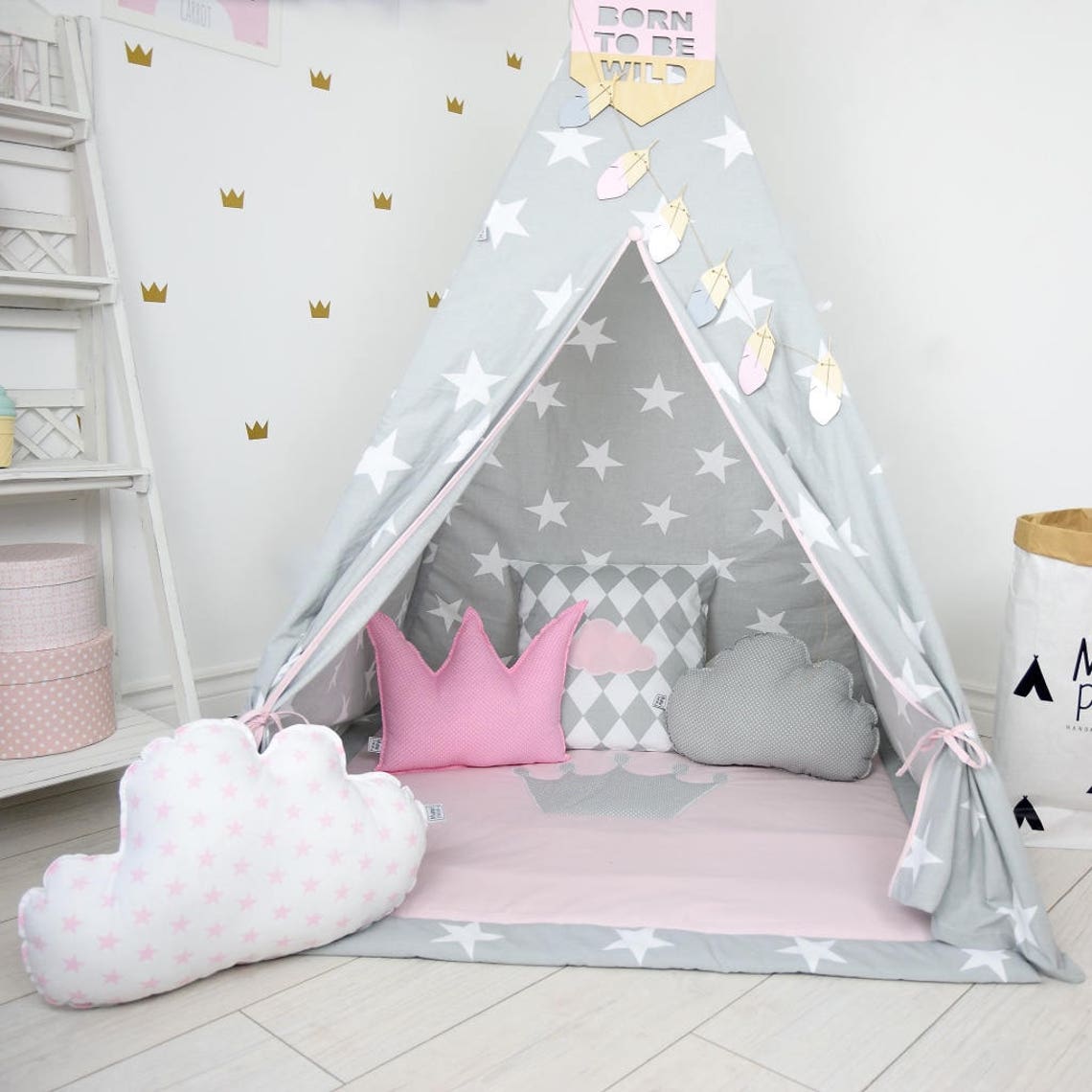 Teepee Tents Kids Kids Teepee Play Tent Teepee Tent - Etsy