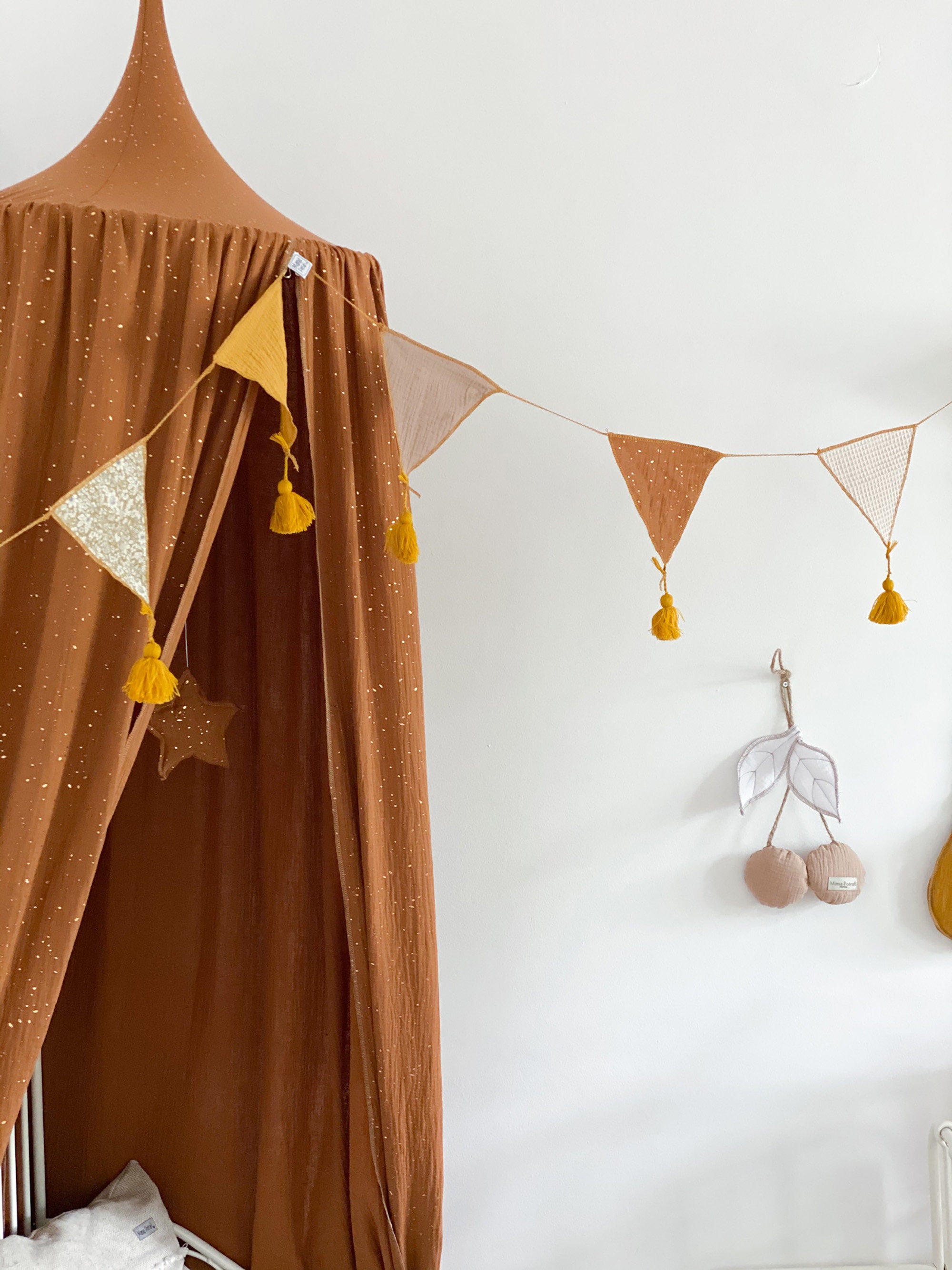 Ochre Bunting Flags Caramel Nursery Bunting Triangle Flags - Etsy