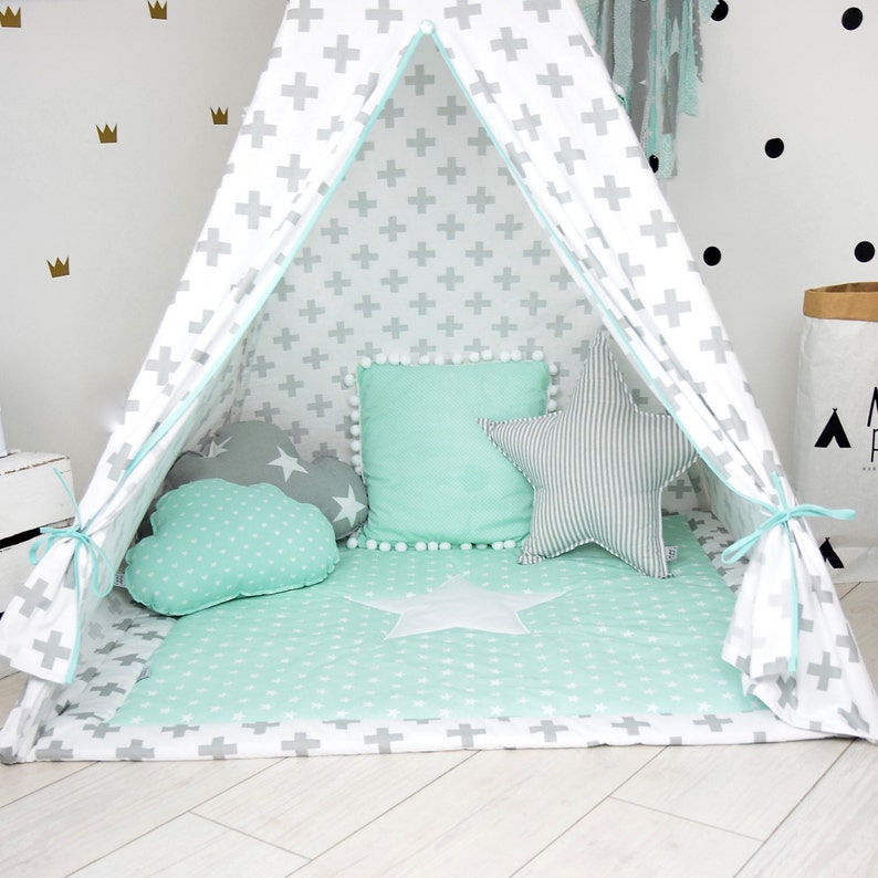 Teepee Set Kids Play Tent Tipi Kid Play Teepee Child Teepee - Etsy