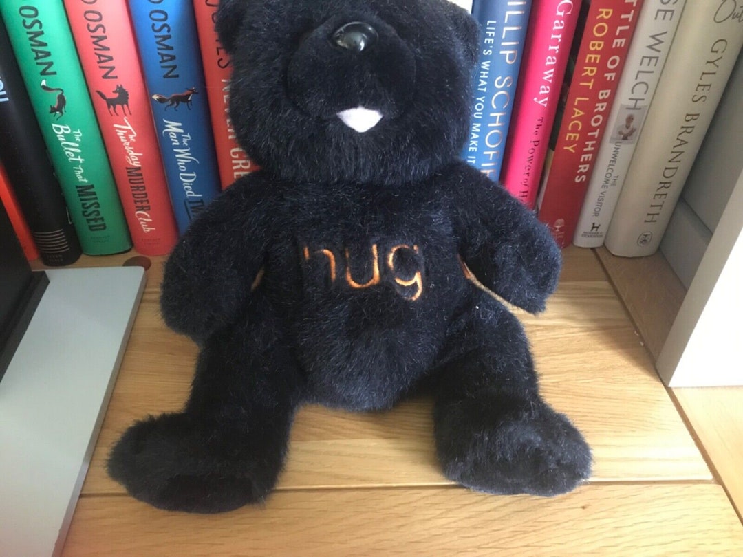 Soft Toy Black Bear - Etsy