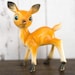 Vintage Baby Deer Fawn Mid Century Toy Figurine Hard Plastic Deer Doe ...