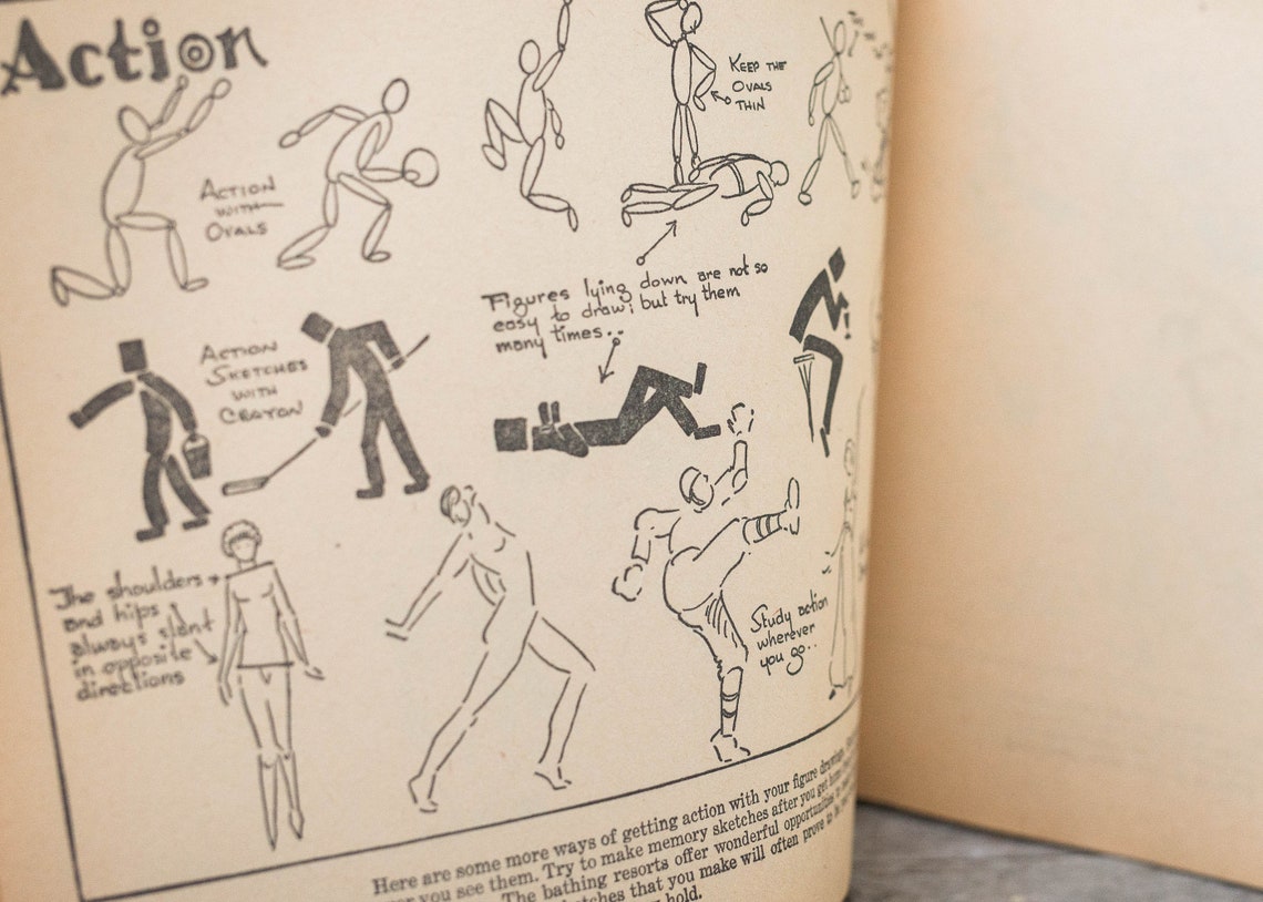 Antique Vintage Drawing Book 1932 1st Edition How to Draw by | Etsy