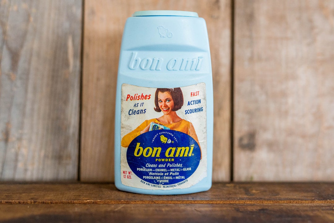 Vintage Retro Bon Ami Powder Container Blue Plastic Shaker - Etsy