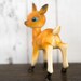 Vintage Baby Deer Fawn Mid Century Toy Figurine Hard Plastic Deer Doe ...