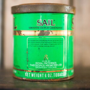 Vintage Sail Pipe Tobacco Tin Sail Aromatic Pipe Tobacco | Etsy
