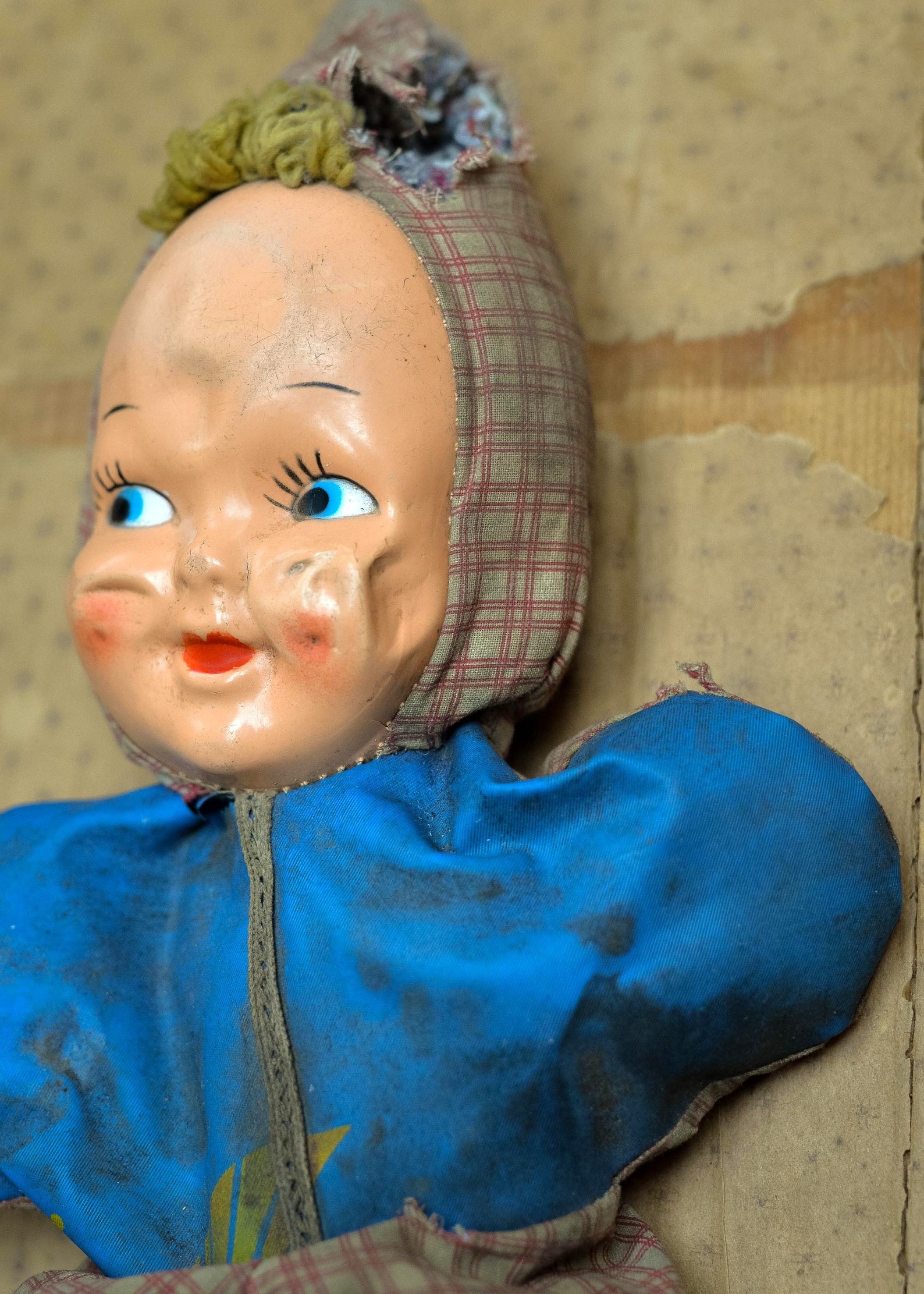 Vintage Plastic Mask Faced Doll W/ Stuffed Cloth and Vinyl - Etsy