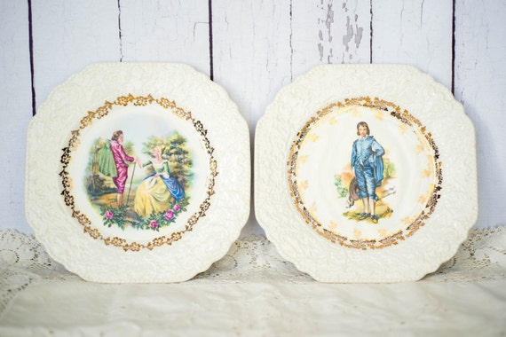 Vintage Lord Nelson Victorian Plates 1940's England | Etsy