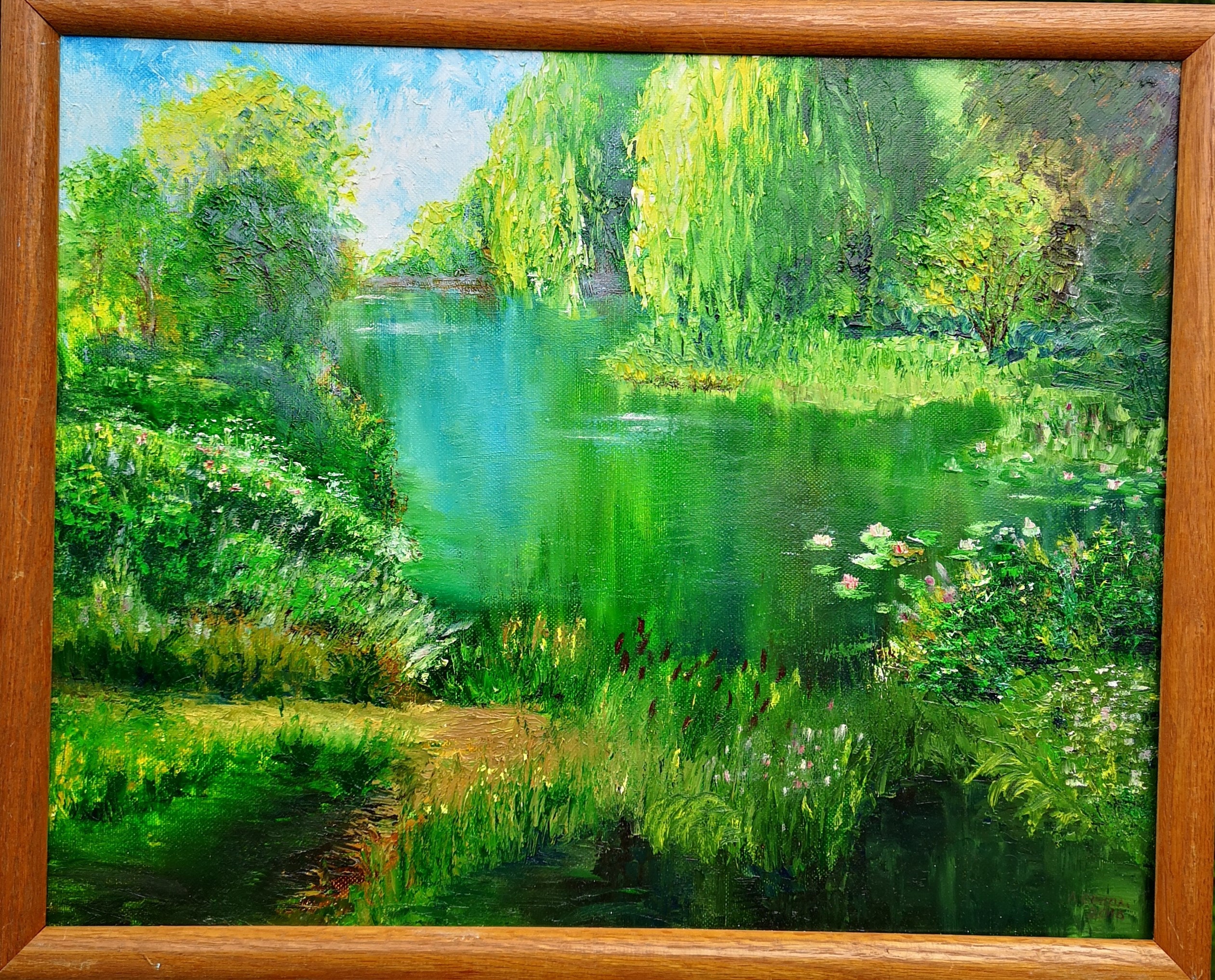 Original Oil Painting "midsummer" Canvas 50 Cm X 40 Cm - Etsy